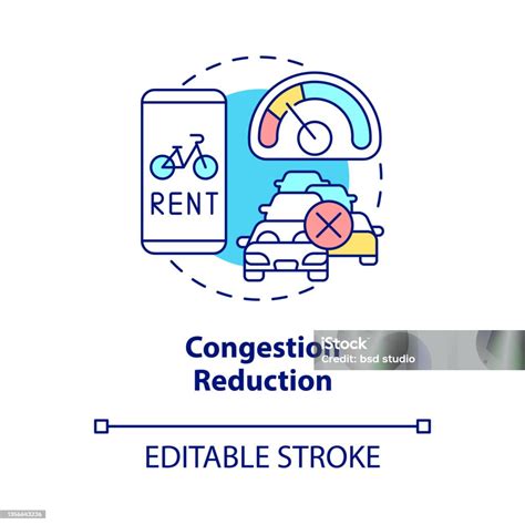 Congestion Reduction Concept Icon Stock Illustration Download Image Now Abstract Art
