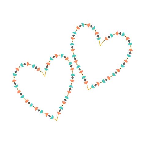 Premium Vector Decorative Love Shape Luxury Love Heart Symbol