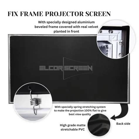 Fixed Frame Projector Screen 100 Inch