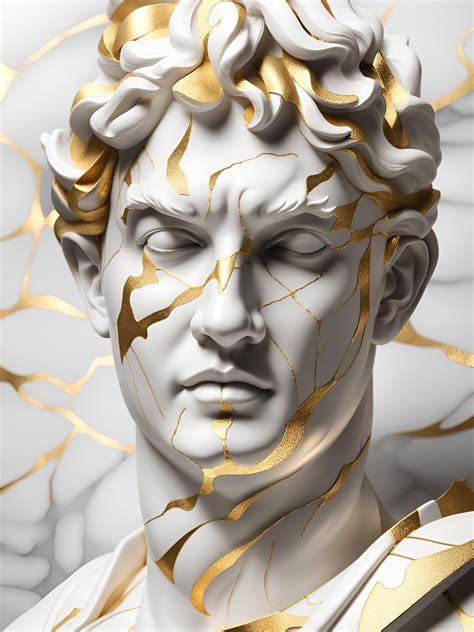 Kintsugi White And Gold 4 By Amidseriousdaydreamr On Deviantart