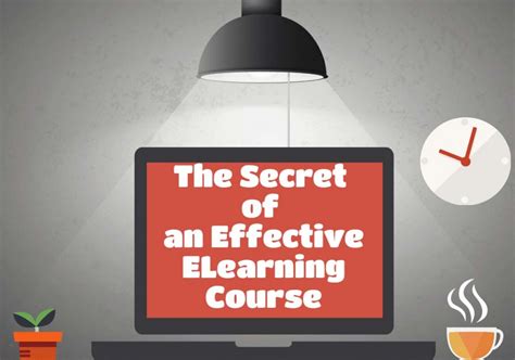 The Secret Of An Effective ELearning Course Infographic