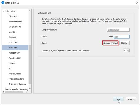Softphonepro Zoho Desk Integration