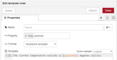 Using Template Node And Mustache Syntax Simply Faqs Node Red Forum