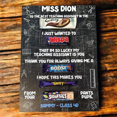 Uv Printed Teacher Sweet Boards Black Design Acrylico