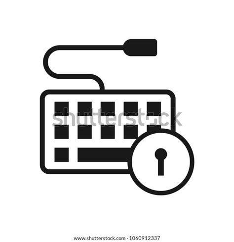 Keyboard Lock Icon Stock Vector Royalty Free 1060912337 Shutterstock