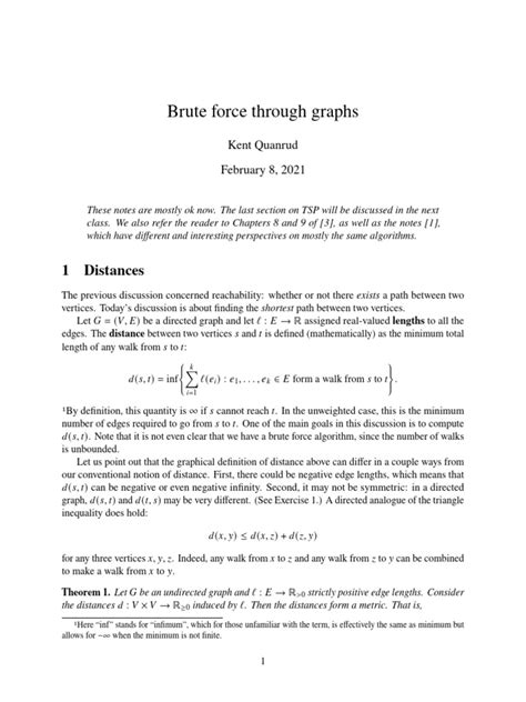 Brute Force Through Graphs Pdf Computational Complexity Theory Theoretical Computer Science