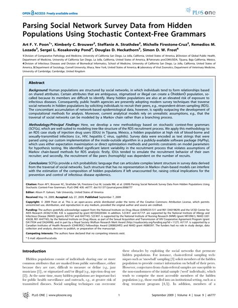 pdf parsing social network survey data from hidden populations using