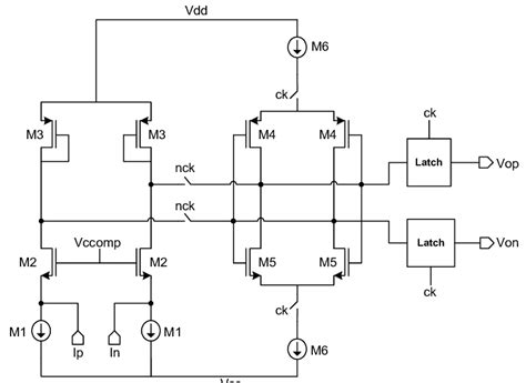 Circuit Implementation Of The Regenerative Comparator Download Scientific Diagram