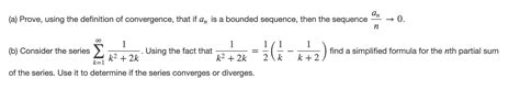 solved a prove using the definition of convergence that