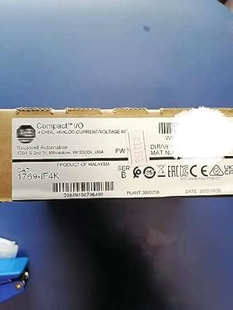 1769 IF4K 4 Channel Analog Input Module With Conformal Coating PLC Module Amazon Com