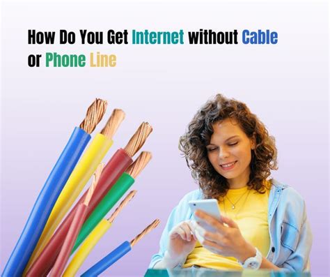 A Woman Is Looking At Her Cell Phone While Surrounded By Many Wires And Cable Plugs