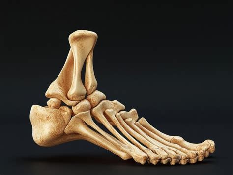 Human Foot Skeleton Anatomy Premium Ai Generated Image