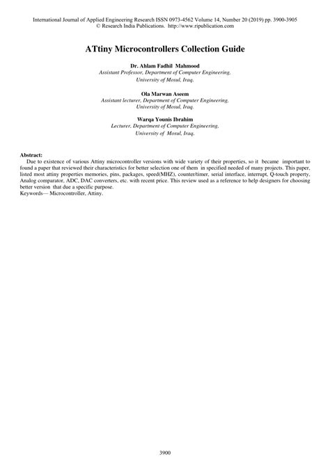 Pdf Attiny Microcontrollers Collection Guide