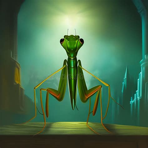 Cartoon Style Grasshopper Stock Illustration Illustration Of Green