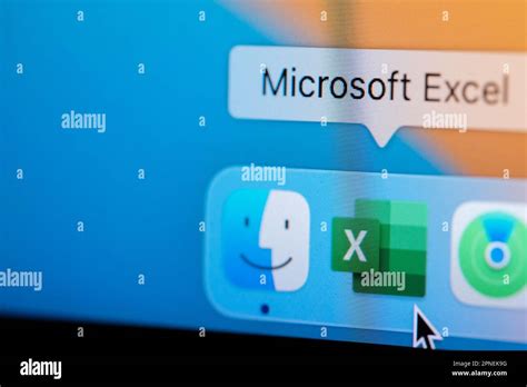 New York Usa April 12 2023 Open Microsoft Office Excel App In