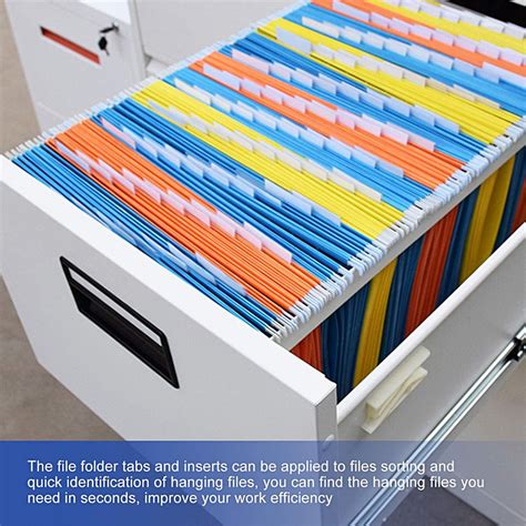 File Folder Tabs Sets Hanging File Folder Labels Inch Plastic Tabs And Inserts For Hanging