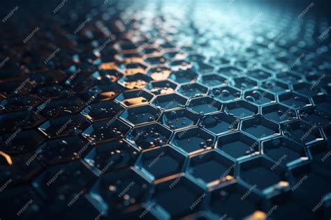 premium photo a close up of a hexagon pattern