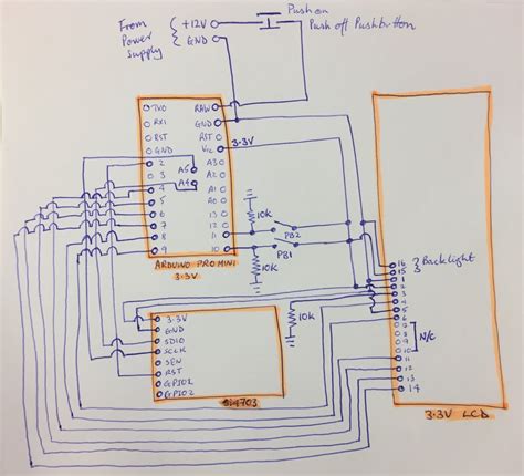 Fm Radio With Si4703 Arduino Pro Mini And 33v Large Lcd 8 Steps