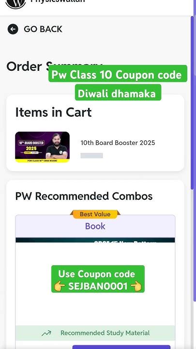 Physics Wallah Class 10 Board Booster 2025 Batch Pw Class 10 Batch