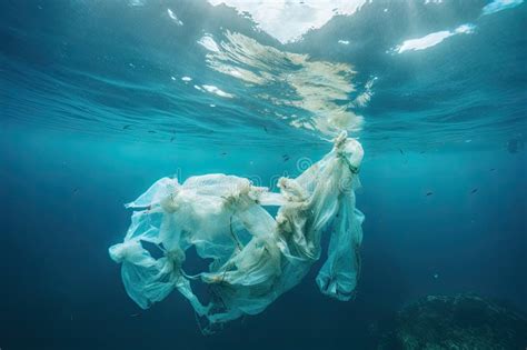 Plastic Pollution In The Ocean Environmental Problem Garbage Floating