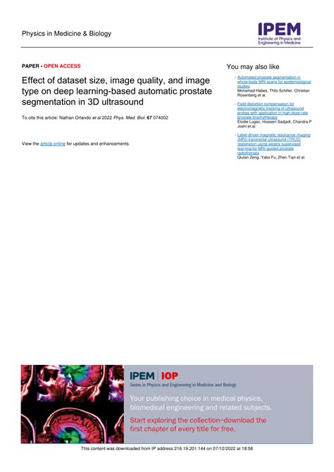 Pdf Effect Of Dataset Size Image Quality And Image Type On Deep Learning Based Automatic