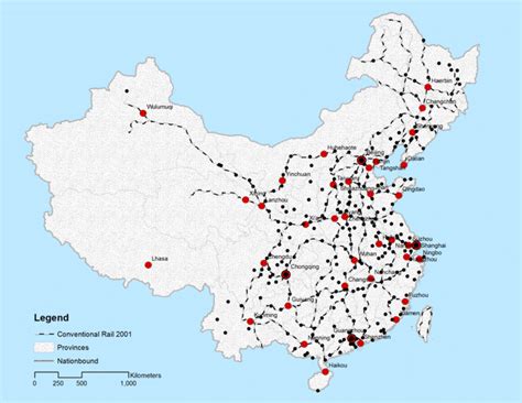 1 Chinas Railway Network 2001 Download Scientific Diagram