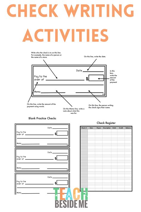 Printable Checks For Practice Writing