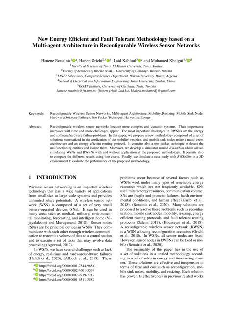 pdf new energy efficient and fault tolerant methodology based on a