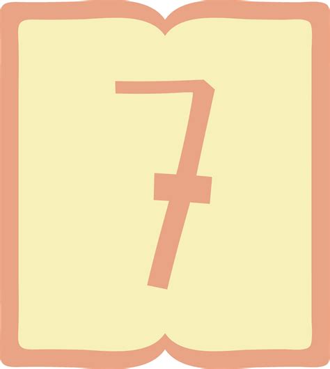 Page Number 7 Count Digit Numeric Numbering Ranking Numerical Numbers Text 25406793 Vector Art