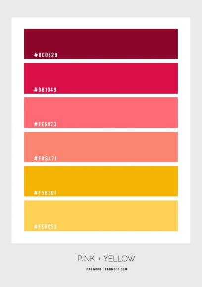 Pink And Yellow Color Scheme Color Palette 53 1 Fab Mood Colour