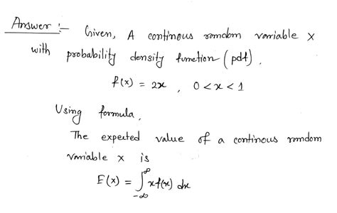 Answered What Is The Expected Value Of A Bartleby