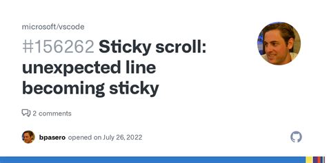 Sticky Scroll Unexpected Line Becoming Sticky · Issue 156262