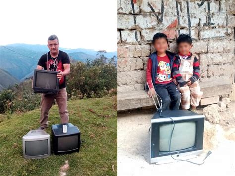 Él regaló televisiones a sus alumnos para que puedan seguir con sus clases a distancia | Actitudfem