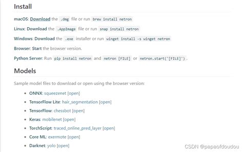 使用netron实现对onnx模型结构可视化 netorn csdn博客