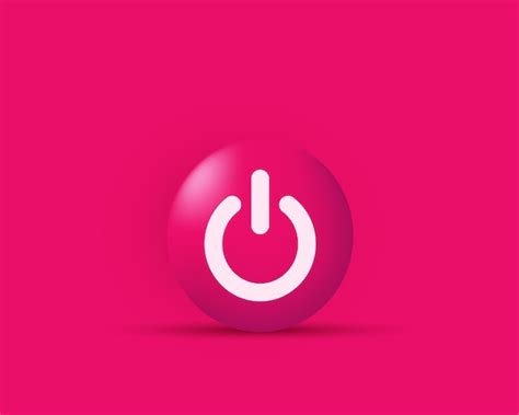 Premium Vector Unique 3d Icon Red Power Button On Isolated On Vector