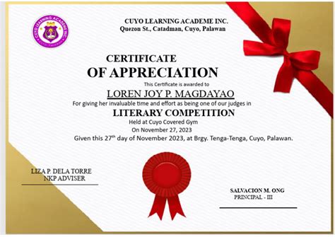 Judge Certificate Pdf