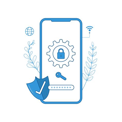 Mobile Security Concept Secure Internet Connection 27389251 Png