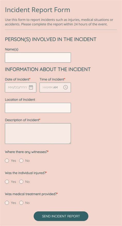 Online Tool Issue Form Template 123 Form Builder