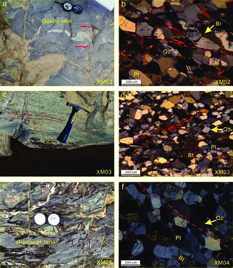 Field Photograph Of Rocks Left And Photomicrograph Of Samples