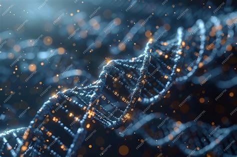 Premium Photo Combining Dna Symbols With Binary Codes Genetic