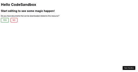 React Decision Tree Flow Examples CodeSandbox