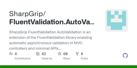 github sharpgrip fluentvalidation autovalidation sharpgrip