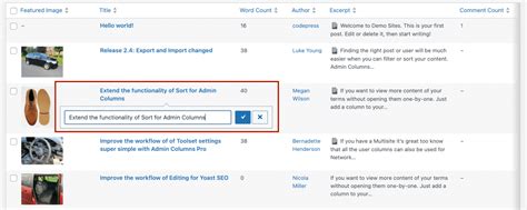 Step By Step Post Ordering For Wordpress Blog Admin Columns
