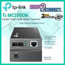 Jual Media Converter TP Link MC200CM Gigabit Multi Mode TPLink MC 200CM Jakarta Barat