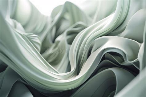 Modern Minimalist Industrial Design In Twisted Waves A 3d Render Showcase Stock Illustration