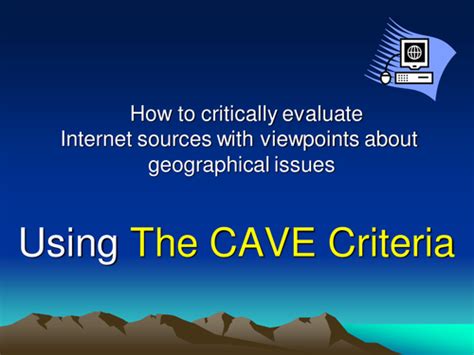 Critically Evaluating Internet Sources With Viewpoints About Geographical Issues Teaching