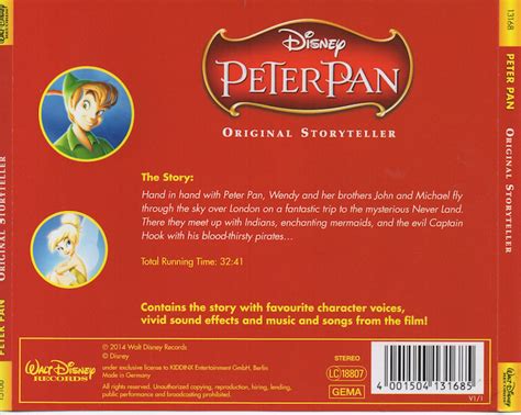 Peter Pan Original Storyteller Disney Original Soundtrack Buy It Online At The Soundtrack