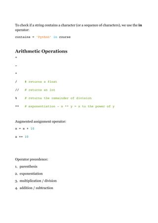 Python Cheat Sheet Pdf Programming Languages Computing
