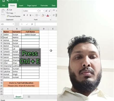 excel tips don t use formulas use ctrl e instead youtube