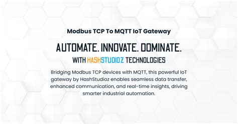 Modbus Tcp To Mqtt Iot Gateway Streamline Your Industrial Iot Connectivity